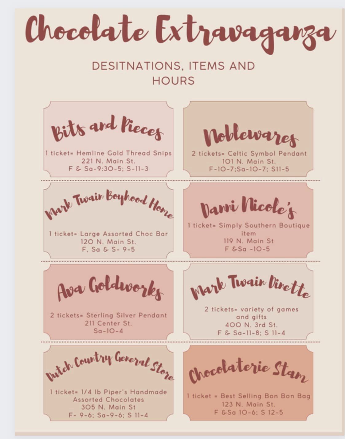 The Chocolate Extravaganza | Visit Hannibal MO